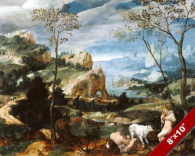 MERCURY & ARGUS GREEK GODS FANTASY MYTH MYTHOLOGY ART PAINTING REAL ...