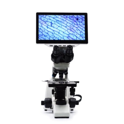 12MP 100X-2500X 10.6" LCD Video Digital Microscope with Infinite ...
