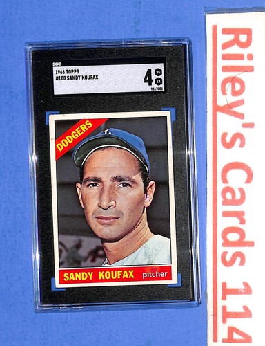 Sandy Koufax 1966 Topps #100 LA Dodgers VG-EX. SGC 4 HOF STAR | eBay