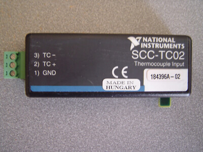 National Instruments NI: SCC-TC02, Thermocouple Input, 184396A | eBay