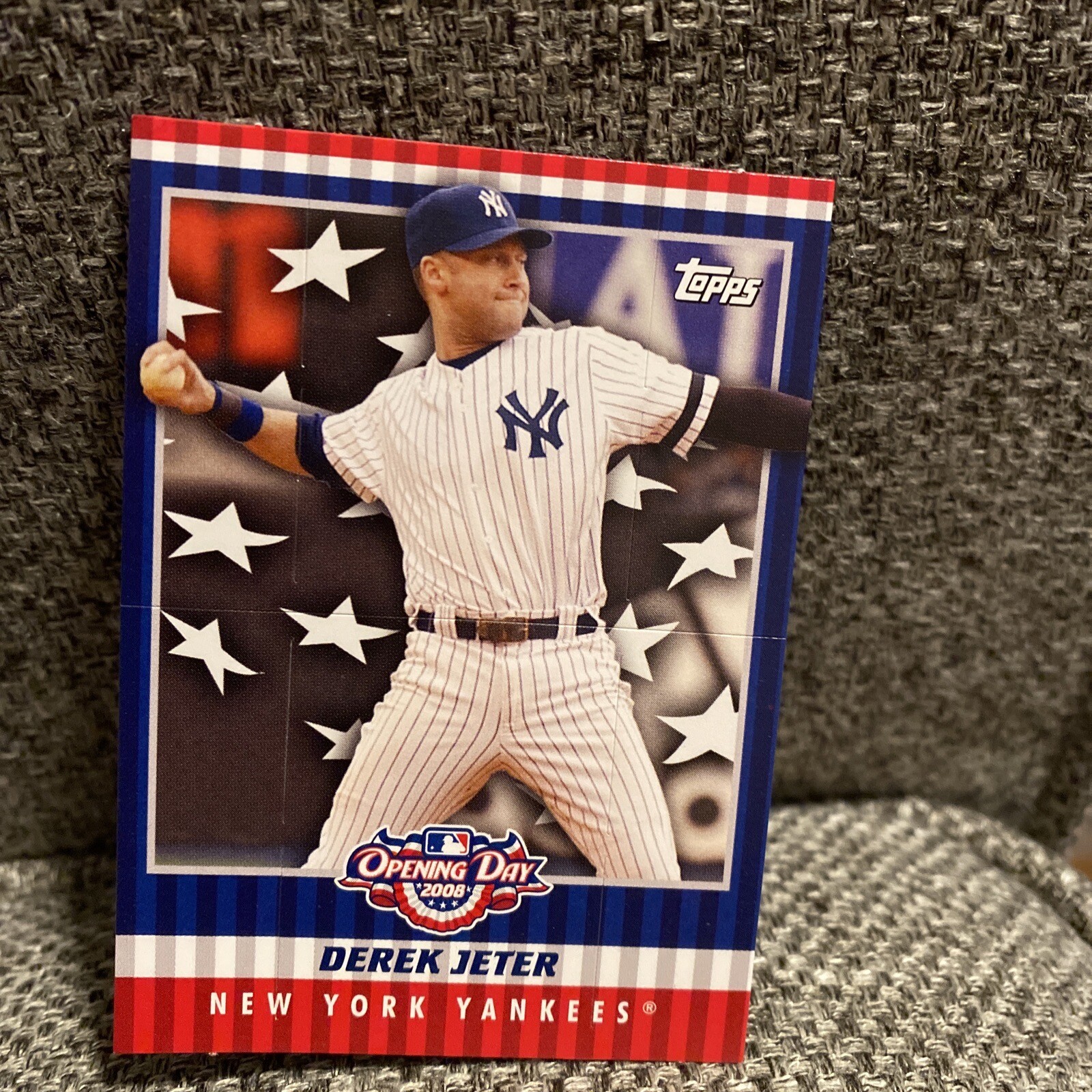 Derek Jeter 2008 Topps Opening Day New York Yankees Baseball Flapper ...