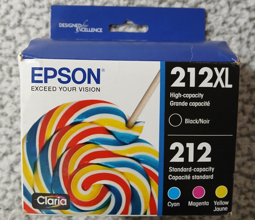 New Epson 212XL Black & 212 Color Printer Ink Combo Pack | eBay