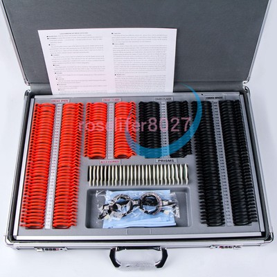 266 pcs Optical Trial Lens Set Optometry Kit Plastic Rim | eBay
