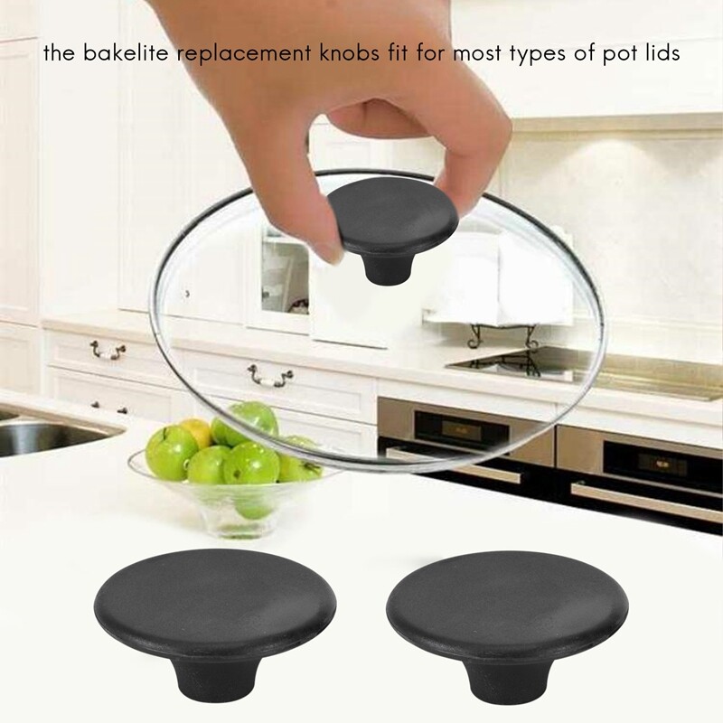 4 Sets Dutch Oven Knob Bakelite Replacement Knob Pot Lid Handle for Le ...
