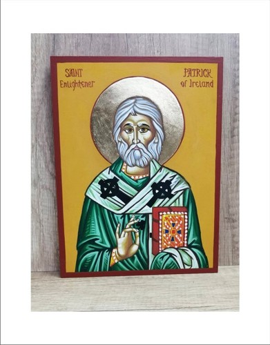 Saint Patrick - Patrick di Irlande - Saint Patrice - Hand Painted ...