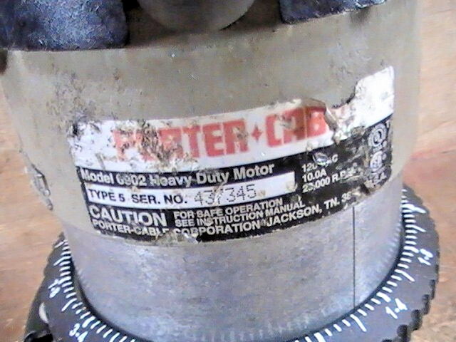 PORTER CABLE #6902 10A 23,000-RPM HD ROUTER MOTOR & #1001-T2 ROUTER ...