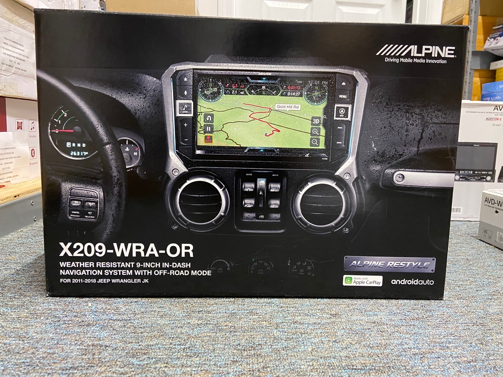 ALPINE X209-WRA-OR IN-DASH RESTYLE SYSTEM CUSTOM FIT NAVIGATION ...