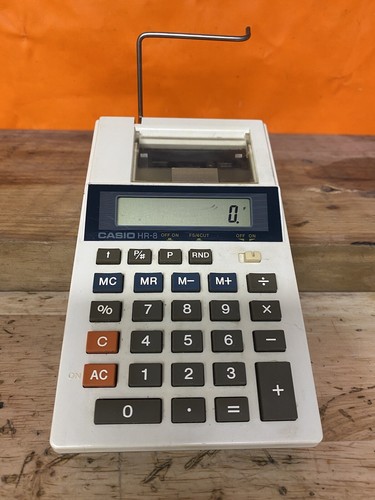 Vintage Casio Portable Printing Calculator HR-8 - No Paper - TESTED | eBay