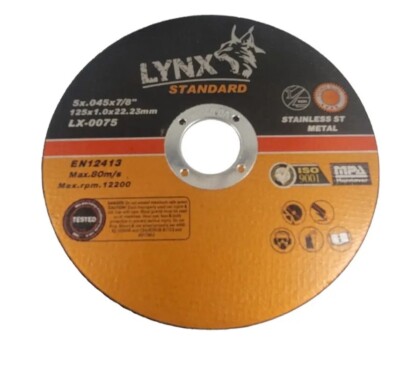 Cutting Grinding Zip Discs 5" x .045" x7/8" Stainless Steel 1 Box Of ...
