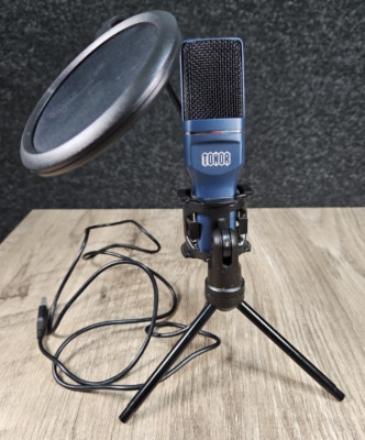 Toner Condenser USB Gaming Microphone With Stand Used But Tested to ...