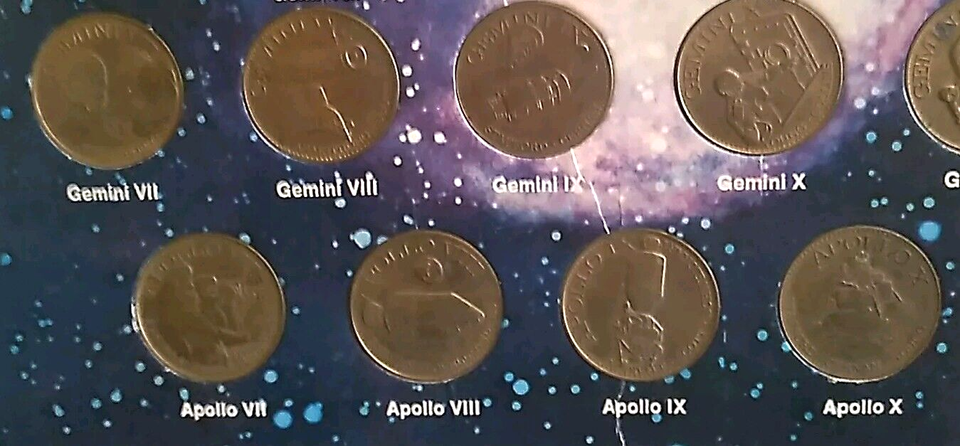 MAN IN SPACE ️~ US Manned Space Missions American Space Coin ...