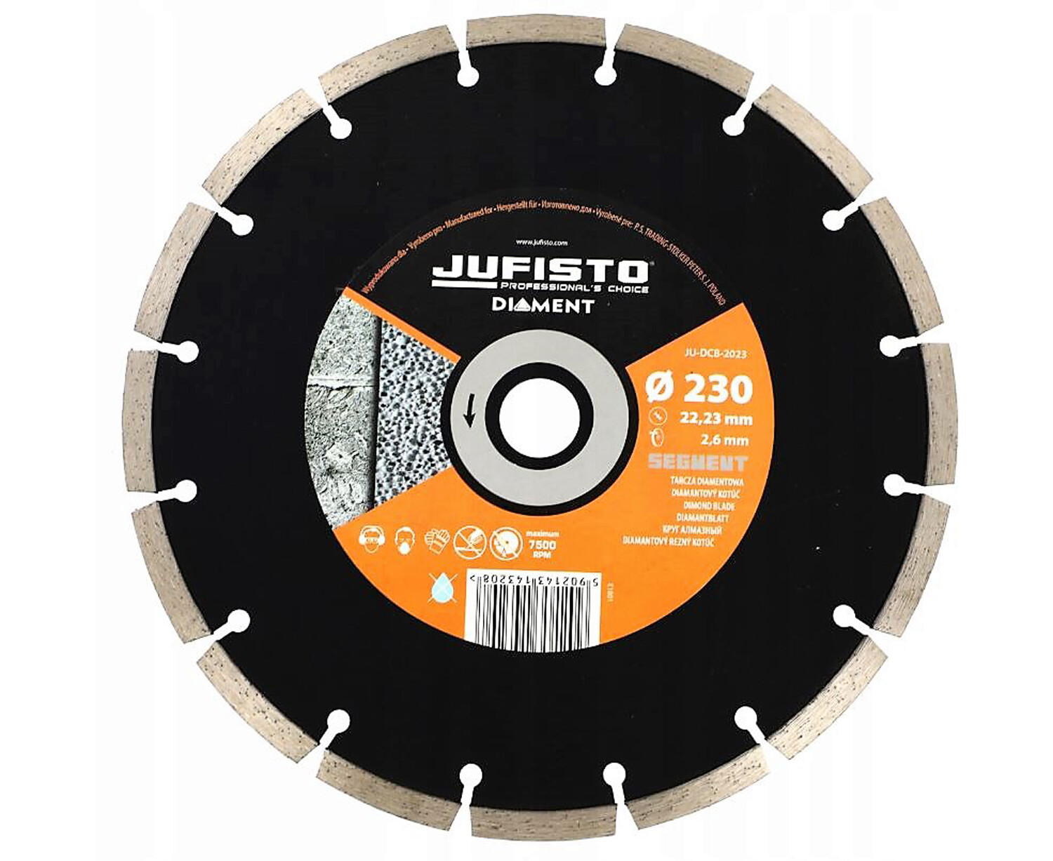 Diamanttrennscheibe Trennscheibe 230mm Segment Granit Stein Mauer ...