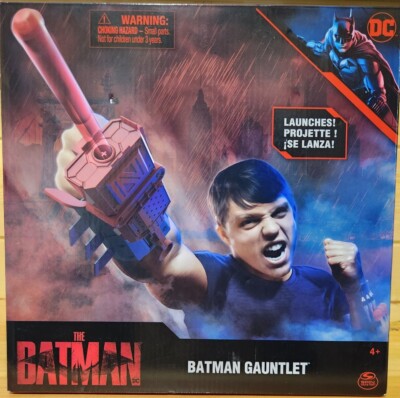 DC Batman Gauntlet with Launcher, Interactive Role-Play Toy, The Batman Movie | eBay