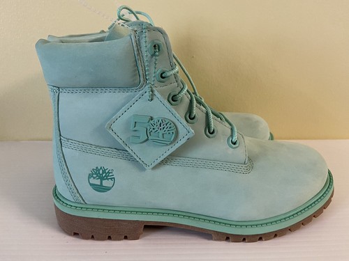 Timberland 50th Anniversary TEAL Waterproof Boots Boys Size 6.5 /Women ...