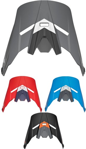 Thor Sector Chev Youth Helmet Replacement Visor/Peak Gray/Black | eBay