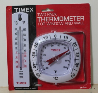 Timex Two Pack Thermometer Window and Wall Tube #TX1024 | eBay