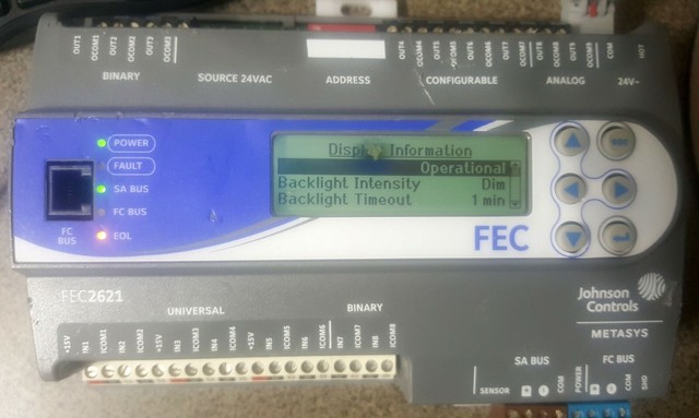 Johnson Controls MS-FEC2621-0 17 Point Field Equipment Controller for ...