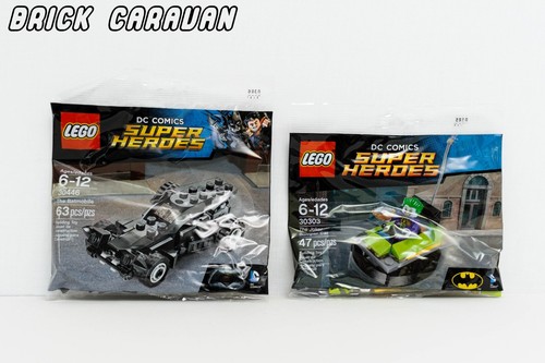 LEGO DC Comics Super Heroes 30446 Batmobile and 30303 Joker Bumper Car ...