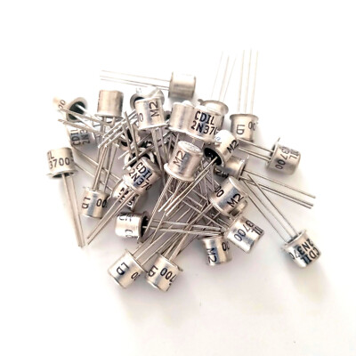 10x 2N3700 NPN General Purpose Amplifier Transistor TO-18 Metal CAN ...