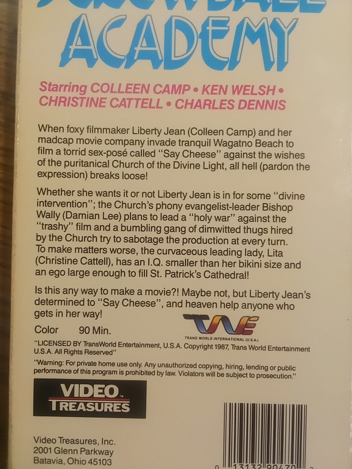 Screwball Academy (VHS) 13132904733 | eBay