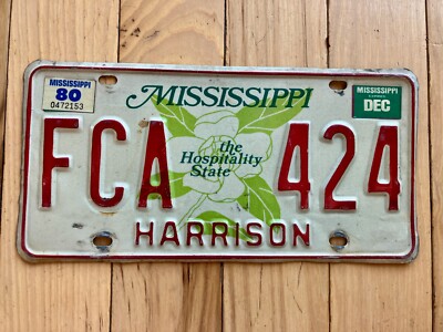 1980 Mississippi Harrison County License Plate | eBay