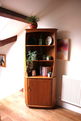 Ercol Windsor Tall Corner Cabinet/Drinks Cabinet/Display Unit | eBay UK