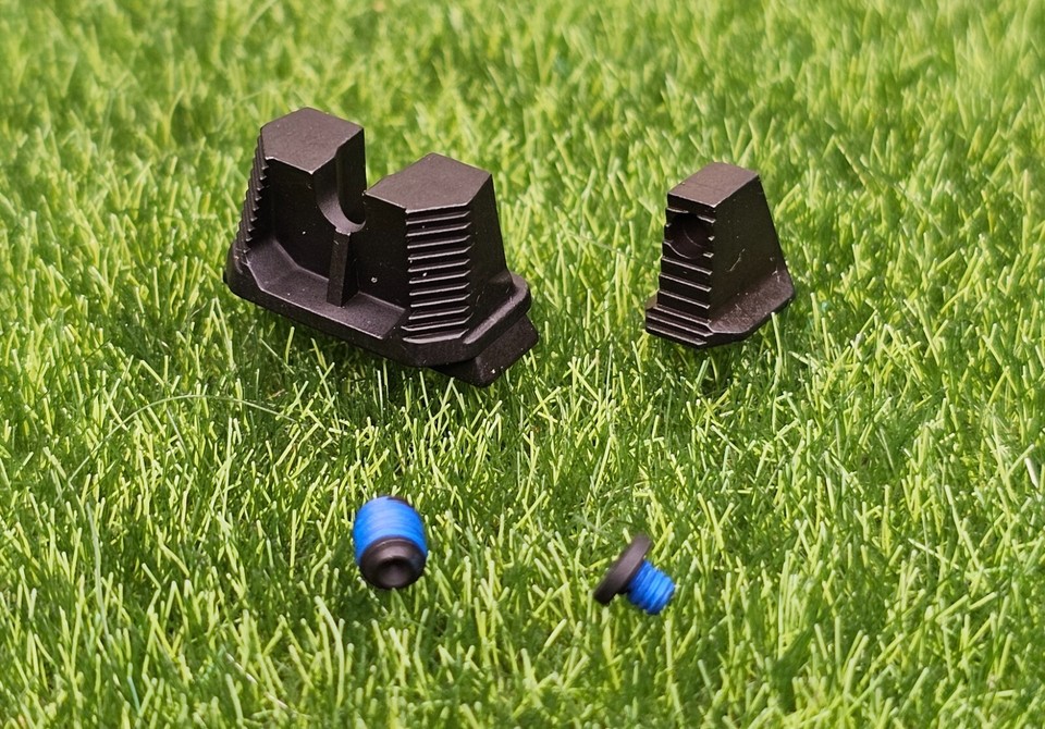 Strike Industries Stainless Steel Co-Witness Height Front &Rear Sights ...
