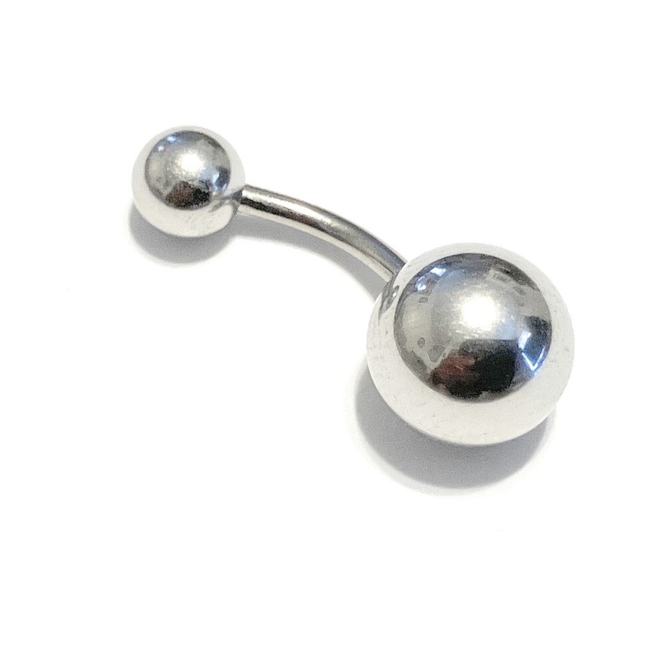 Surgical Steel 14g, 12g & 10g VCH Barbell in 10mm Length & 6mm & 10mm ...