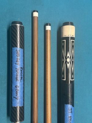 Custom Jeffrey Tucker Ebony Pool Cue, 29” and 30” Kielwood Shafts ...