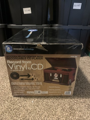 Innovative Technology Wooden Music Center ITVS-750 BRAND NEW! Never ...