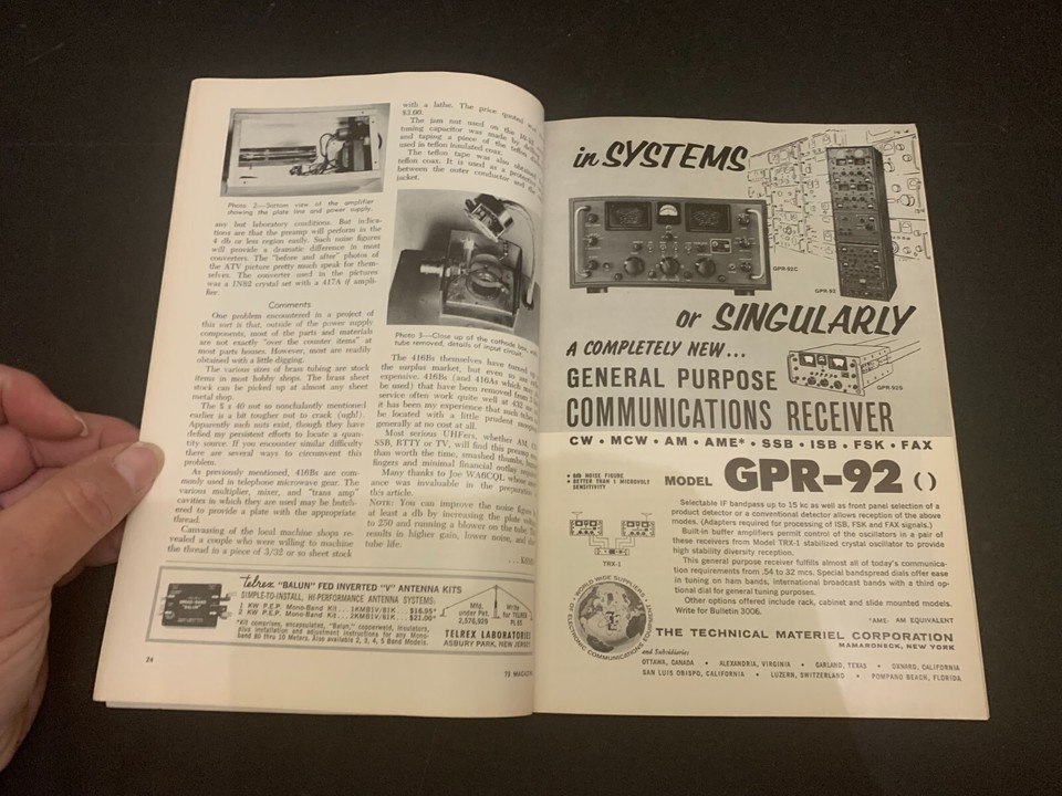 October 1964 Amateur Radio 73 Magazine Volume 24 No. 1 Ham in the White ...