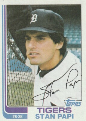 FREE SHIPPING-MINT-1982 (TIGERS) Topps #423 Stan Papi (FACSIMILE ...