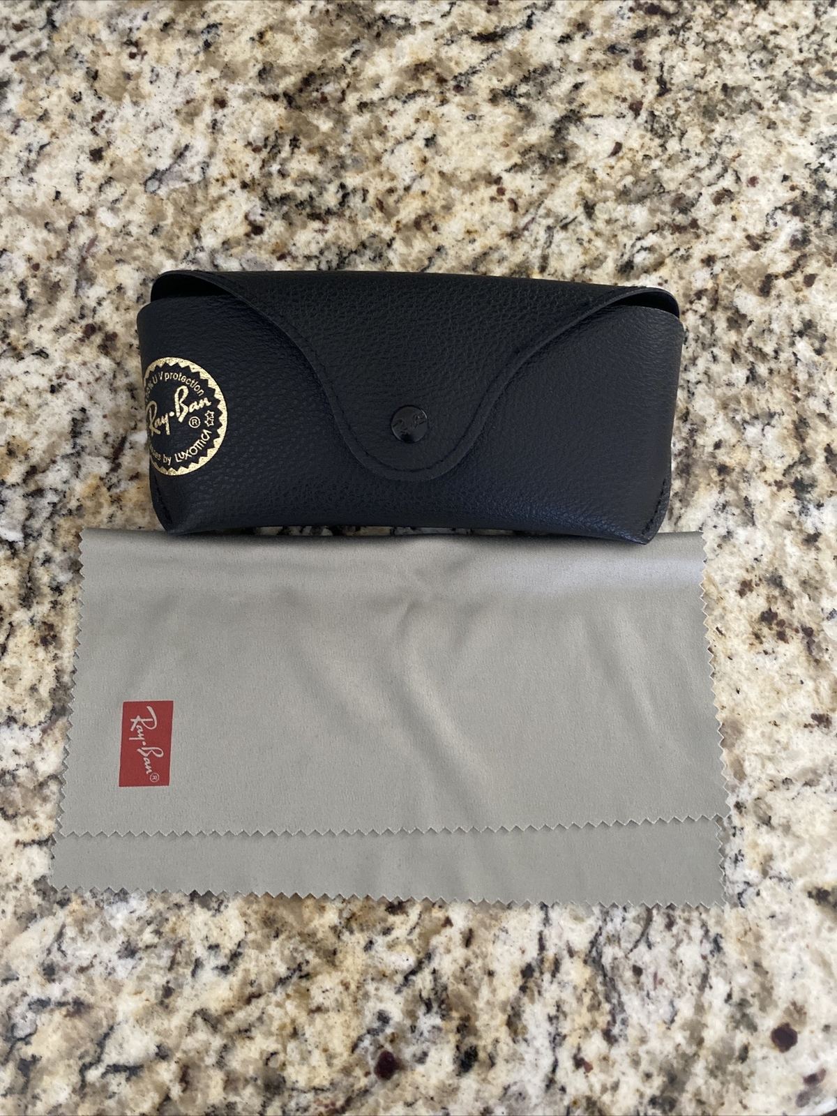 Ray-Ban Sunglasses Glasses Case Ray Ban Black Leather- Case Only | eBay