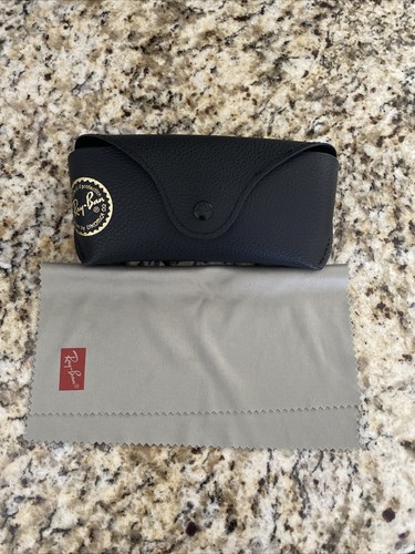 Ray-Ban Sunglasses Glasses Case Ray Ban Black Leather- Case Only | eBay