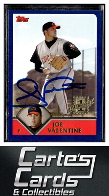 Joe Valentine 2003 Topps Traded #T168 Cincinnati Reds TTM/IP Signed ...