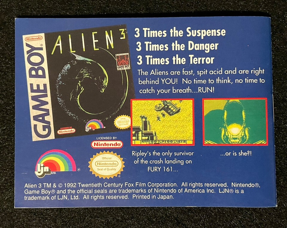 Nintendo Game Boy T2: The Arcade Game Instruction Booklet Free Ship ...