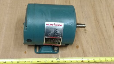 Leland Faraday Electric Motor M660A-1/2HP,230/460V,3 PH, 2.2/1.1A 60 ...