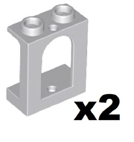 🧱 LEGO 2 New Light Bluish Gray Windows Frame 1 x 2 x 2 No Glass 90195 ...