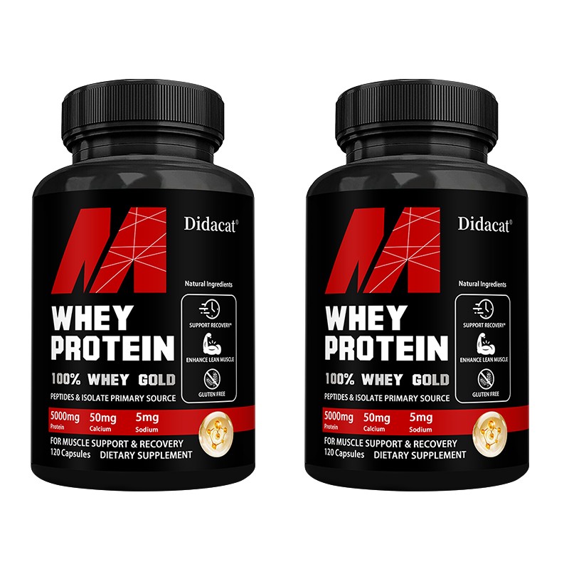 Whey Protein Capsules - Maintain Muscle Strength-Perfect Body Shape-120 ...