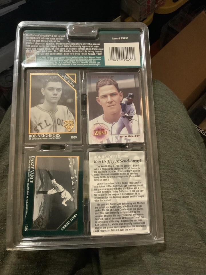 📈1995 Conlon Collection Factory Sealed Set | 110 cards | Rare Ken Griffey Jr | eBay