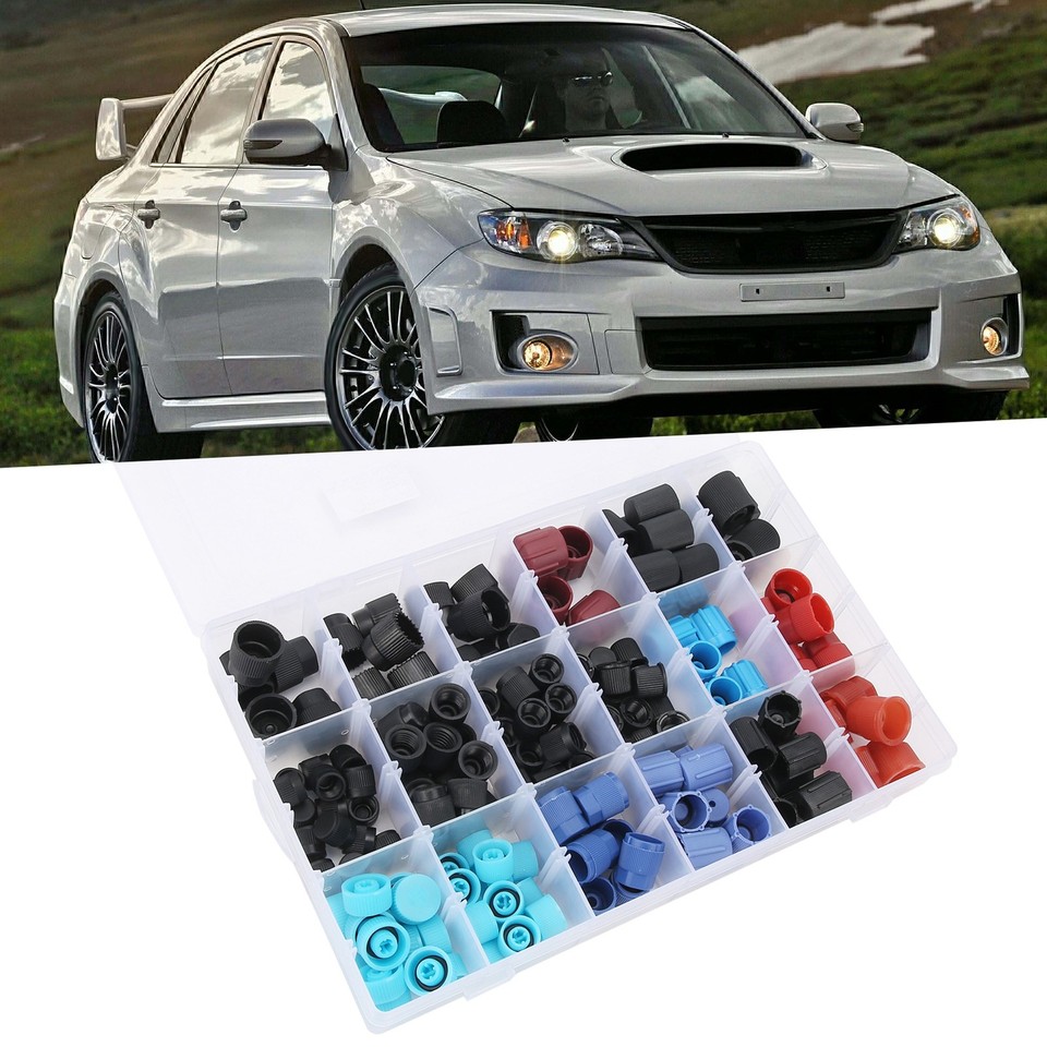 170pcs AC Valve Core Cap Kit Auto Air Conditioning Fits For | eBay UK