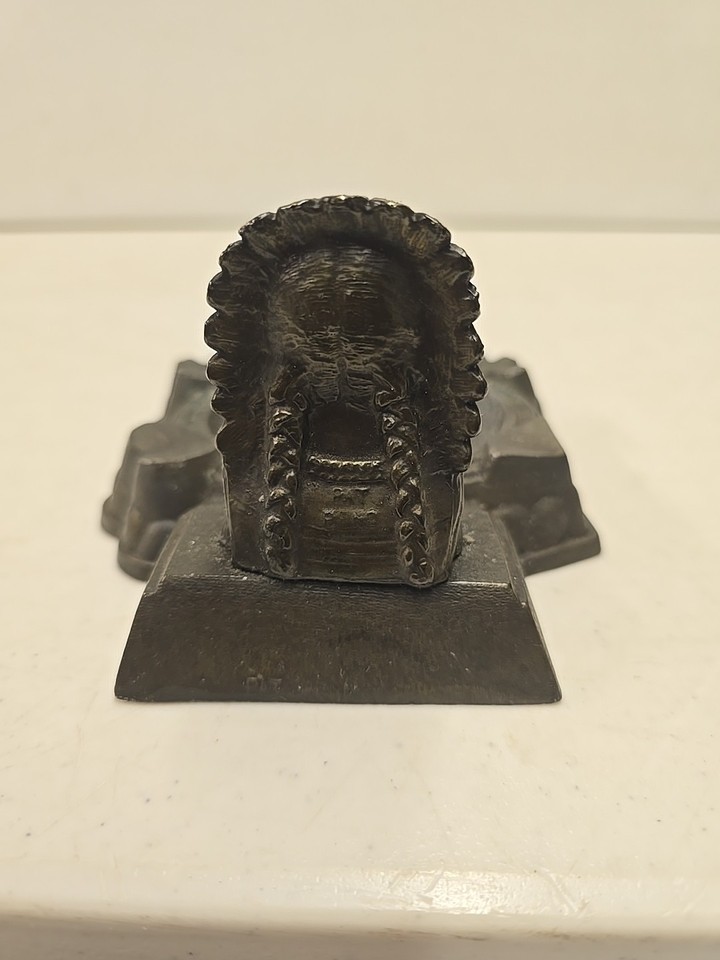 Vintage Chicago Illinois Native American Indian Chief Metal Tourist ...