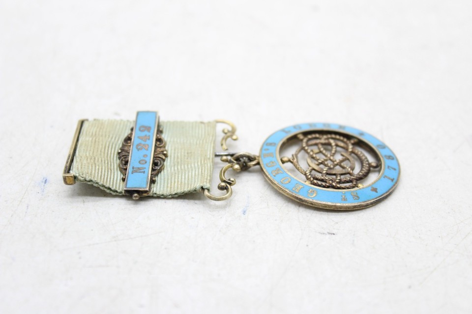 # Antique Silver Victorian 1880, St George's Lodge No.242 Masonic Medal ...