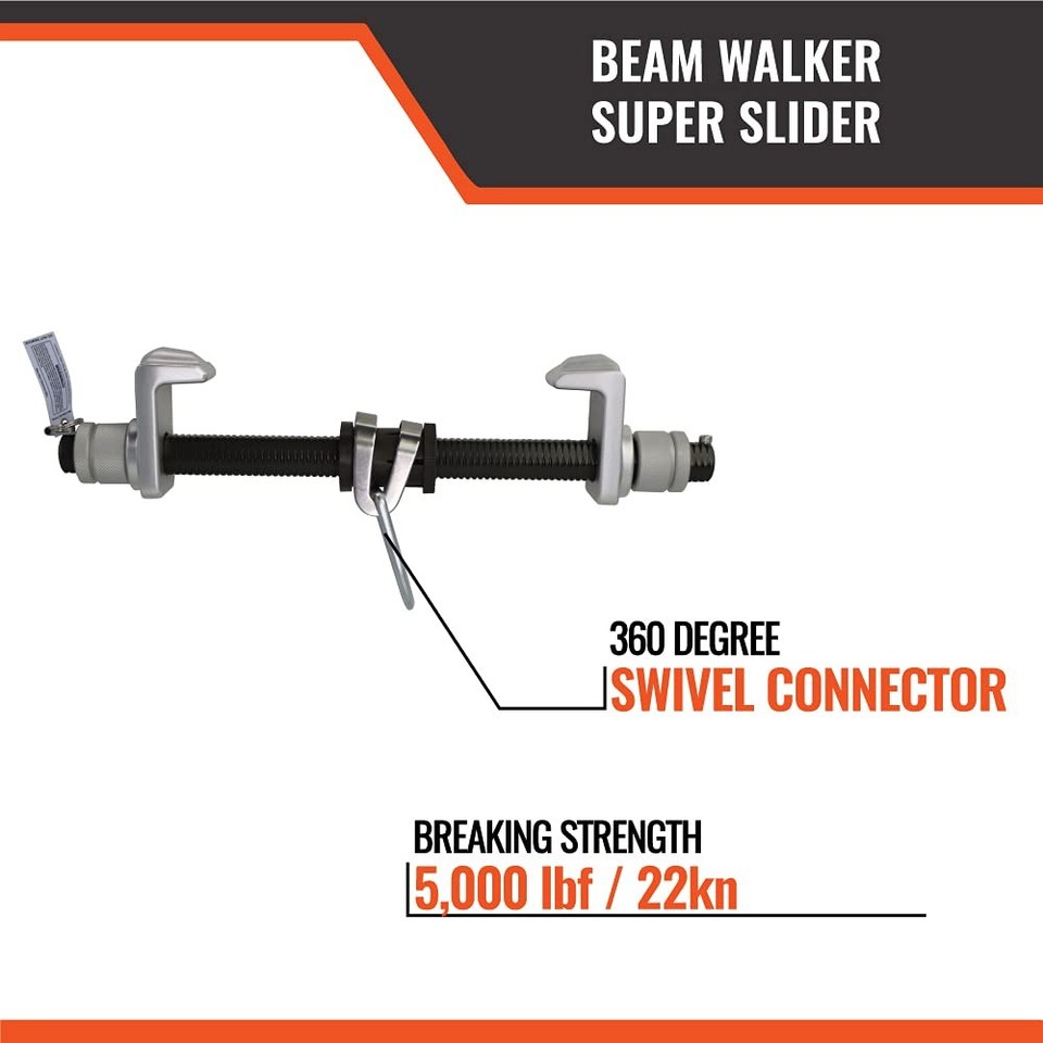 Fall Protection Steel Beam Walker Super Slider for 3" - 14" Fall Arrest ...