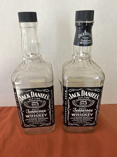 Vintage Jack Daniels 1.75 Liter Empty Glass Bottle X2 | eBay