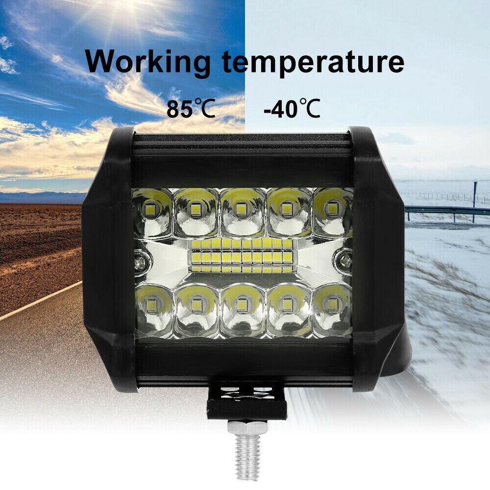 60W-20LED Working Spot Flood Light Off-Road Fog Lamp, For SUV/Boat ...
