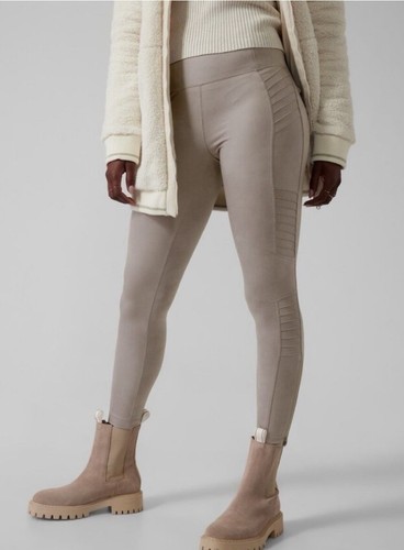 Nwt Athleta Women's Delancey Moto Tight Legging Braiden Cream Size 1X ...