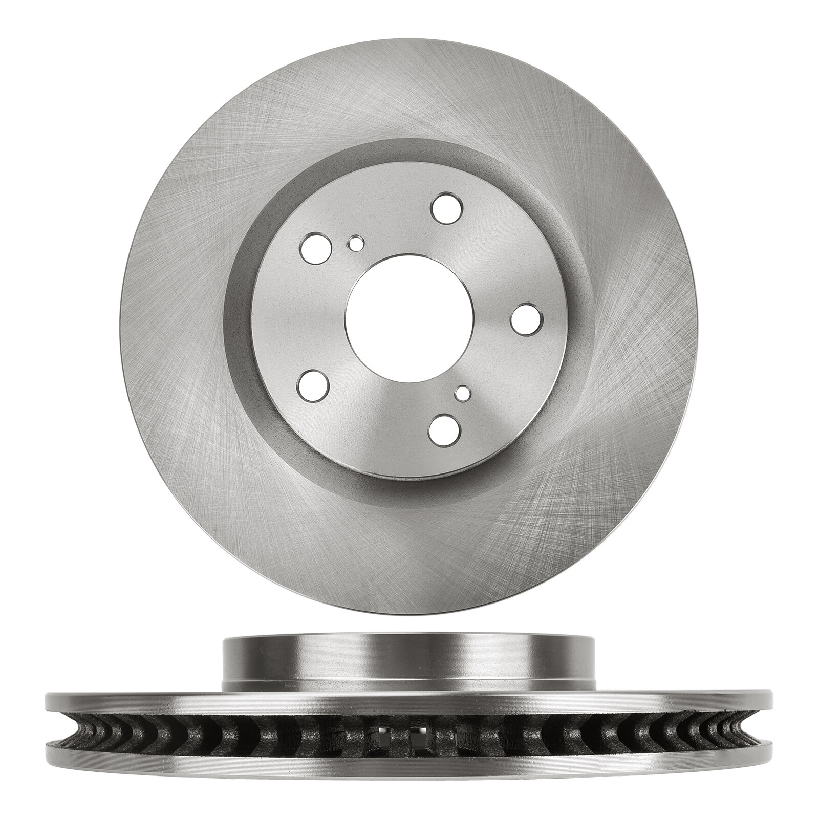 Front 31434 Brake Rotors Silver Pair 2 for Toyota RAV4 Camry Scion tC ...