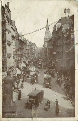Postcard New York Cheapside Street Divided C 1919 | eBay