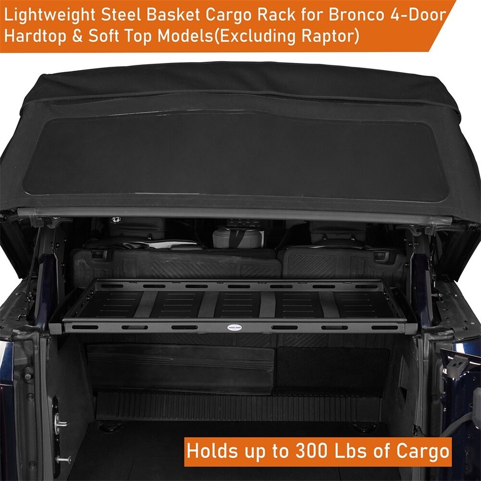 Rear Cargo Rack Storage Basket Trunk Shelf Tray Fit 2021-2025 Ford ...